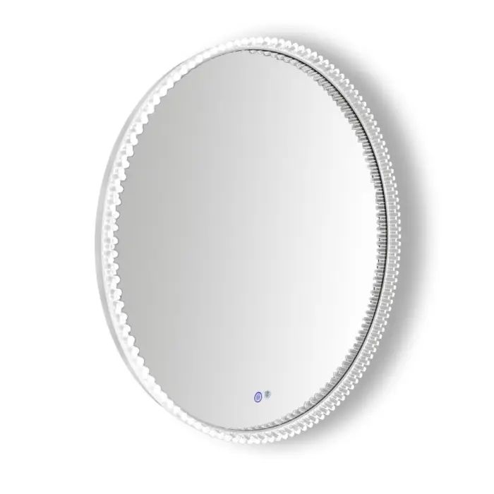 Зеркало с подсветкой в ванную Azario Лайвли 800х800х55 АZ-LED012125 цвет белый матовый