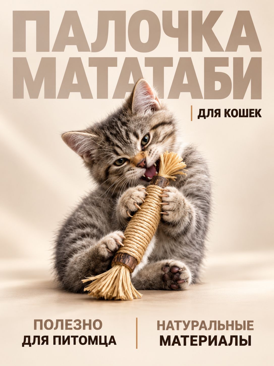 Палочка мататаби для кошек, игрушка для кошек жевательная палочка