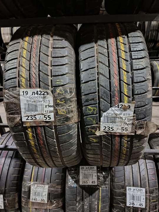 Комплект (2 шт) летних БУ шин Goodyear Wrangler AP 235/55 R19 30% износ