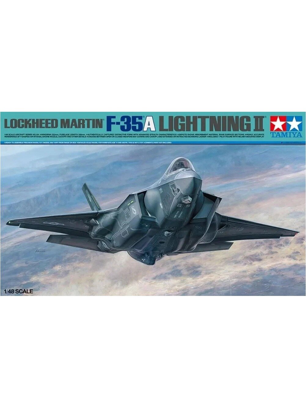 Tamiya 61124 1/48 Модель Комбинированный штурмовой истребитель Lockheed Martin F-35A Молния II