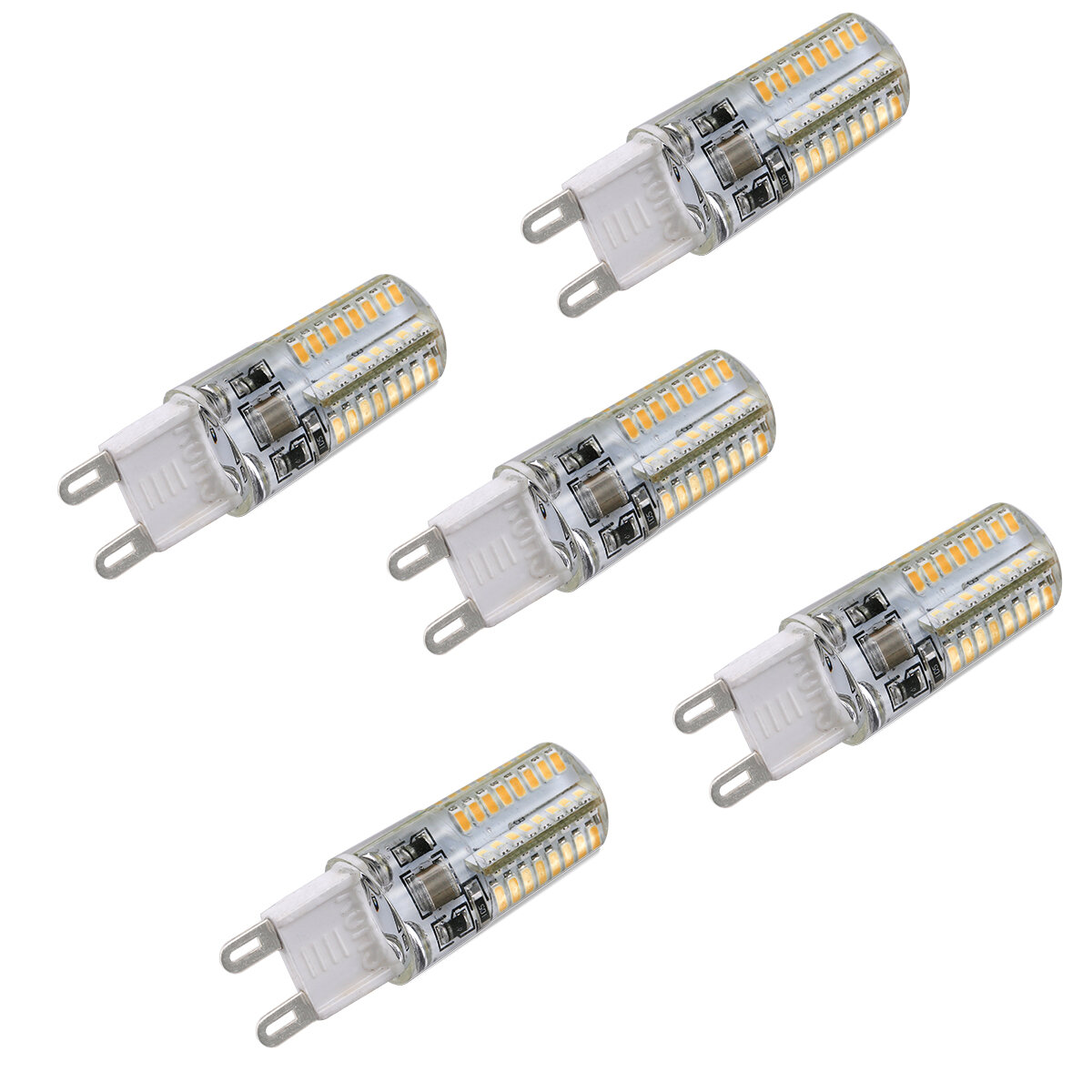 Лампа PIXNOR G9 3W 220-240V 64 SMD LED 230LM 2800-3000K 5 Шт Белый Теплый Свет 20*50мм