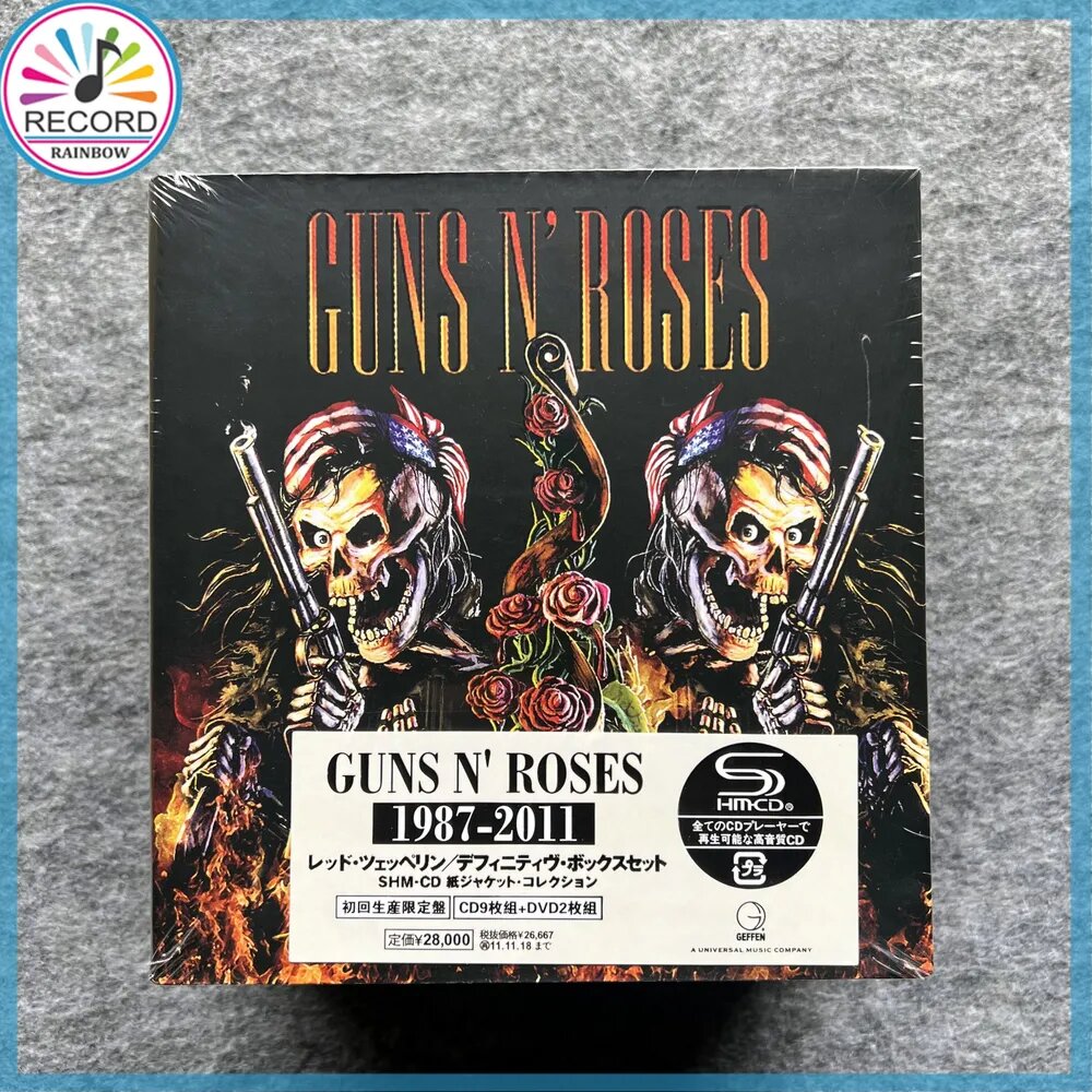 CD GunsN' Roses 1987-2011 9CD + 2DVD Box Set запечатанный совершенно новый альбом