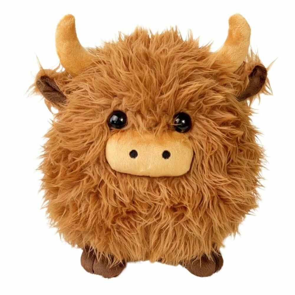 Мягкая игрушка Хайленд корова плюшевая длинношерстная коровка 20 см
