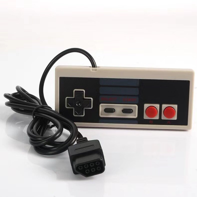 NES Проводной геймпад для Nintendo Entertainment System, Серый, Совместимый с классическим консолью