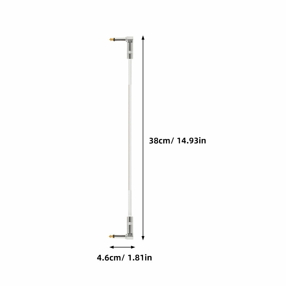 Кабель Для Гитары Аудио Кабель 6 35 Мм Белый 38 00X4 60X1 20Cm