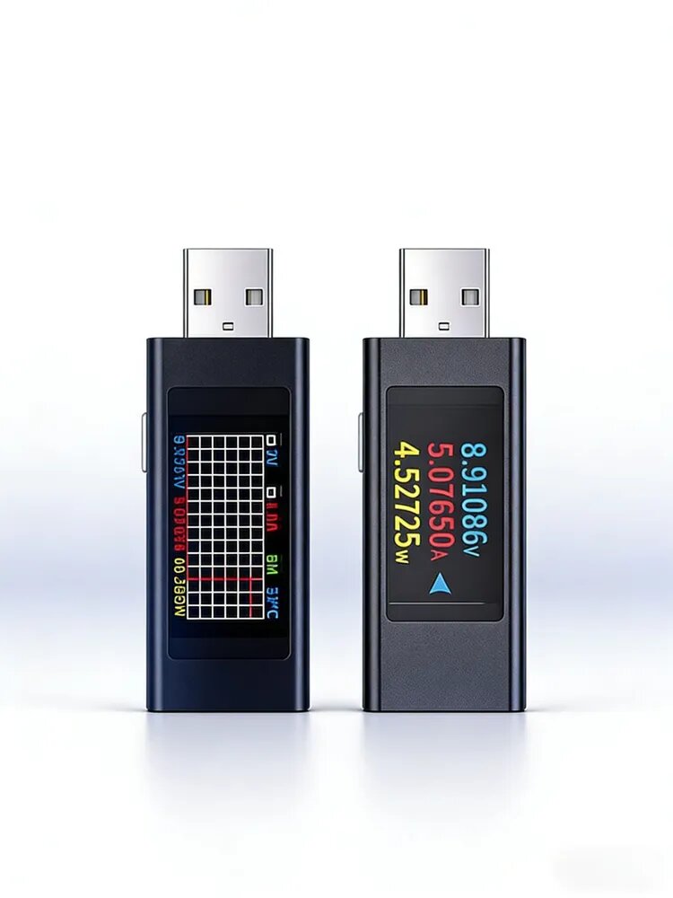 Многофункциональный USB-тестер, компактный USB-тестер для контроля напряжения и тока в однофазной сети