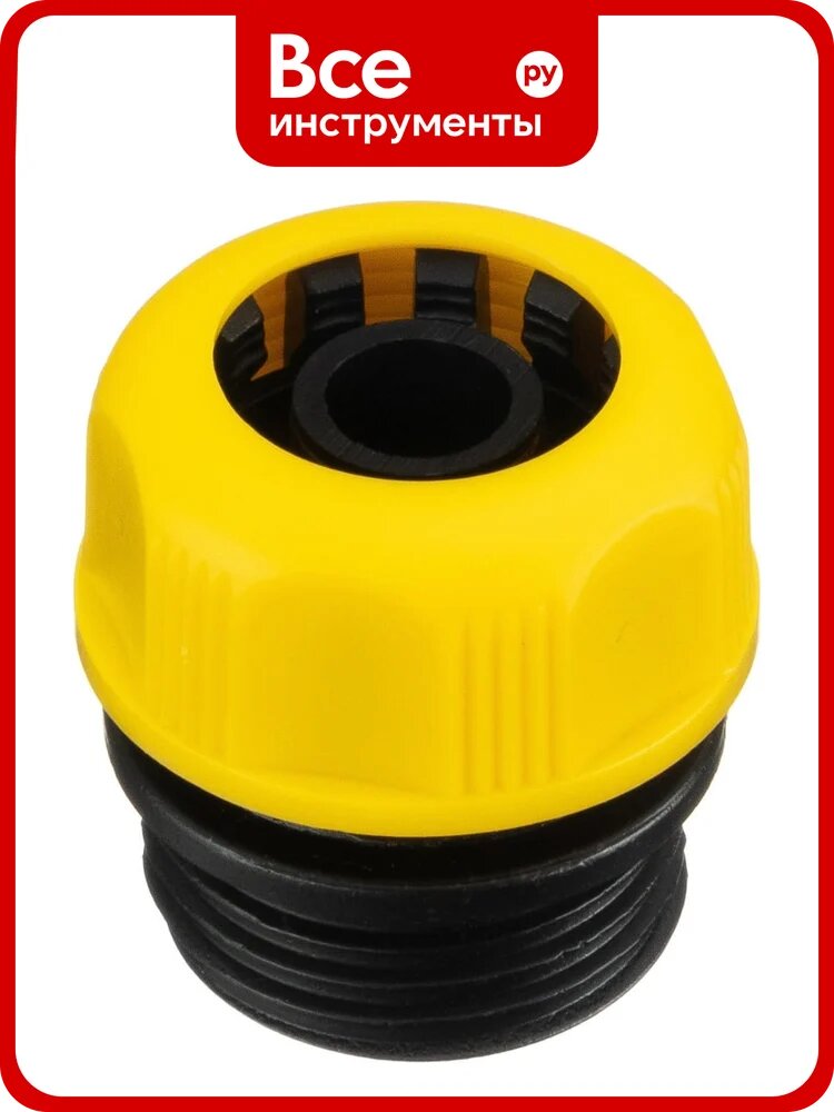 Соединитель Lite для шланга 1/2" внешняя резьба 3/4" POLYAGRO 7576540 пластмассовый соединитель без автостопа