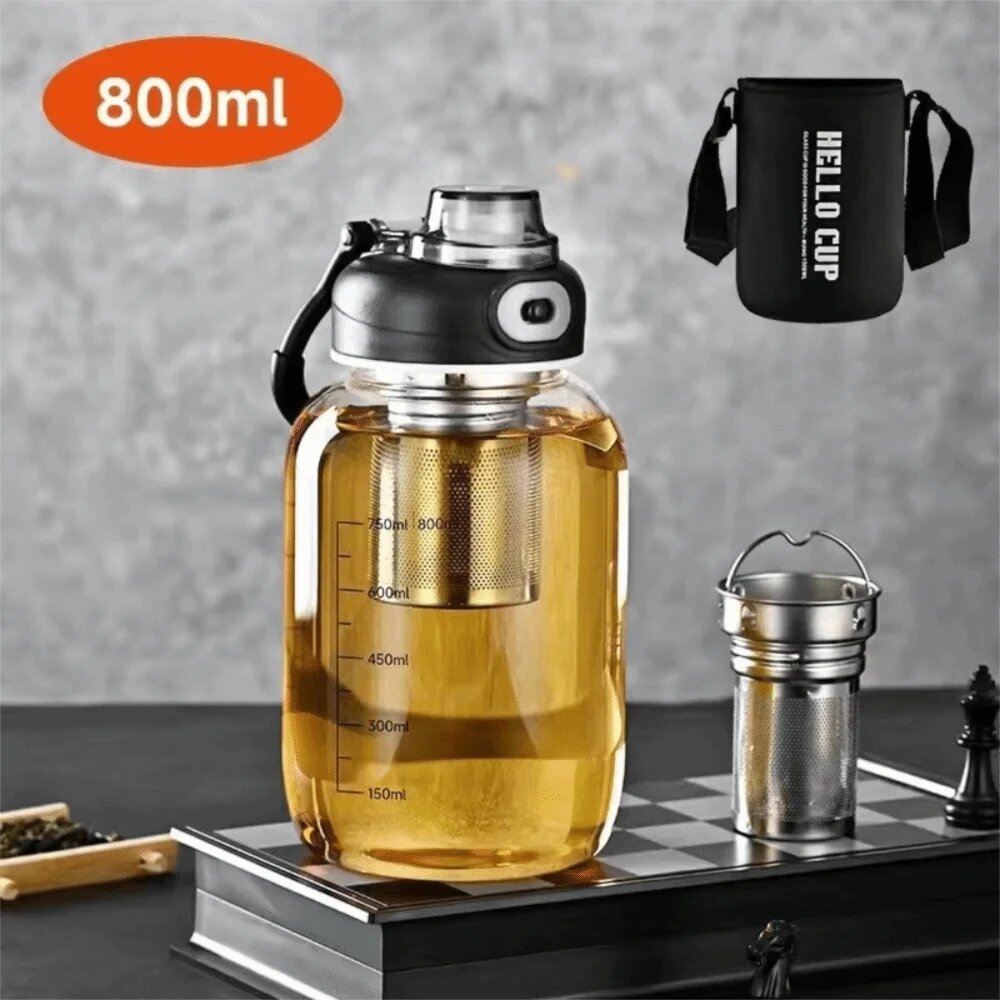 Стеклянная чаша для чая объемом 800/1000/1500/2000/2500 мл 800ml