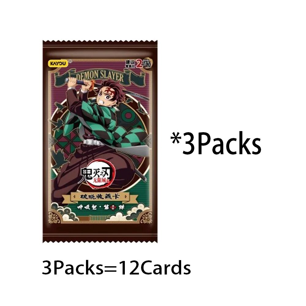 Коллекционные карты KAYOU Demon Slayer: Коллекция Dawn 3Packs
