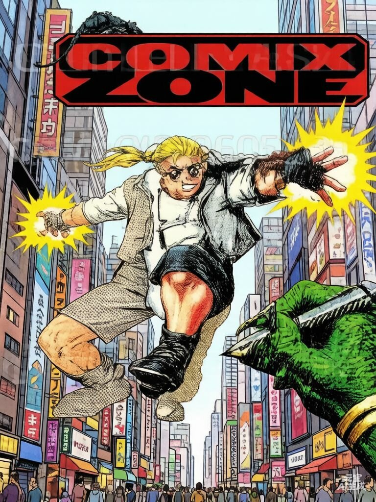 Игровой картридж для приставки 16 bit : Comix Zone (без коробки) 16-битный