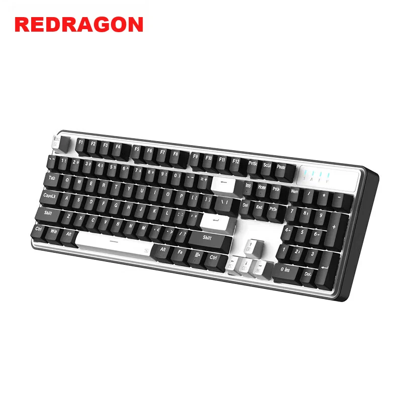 Механическая клавиатура REDRAGON KS104-B, бежевый/синий, PBT, 104 клавиши, RGB, Cangmuqing-Dragon Dance Switch