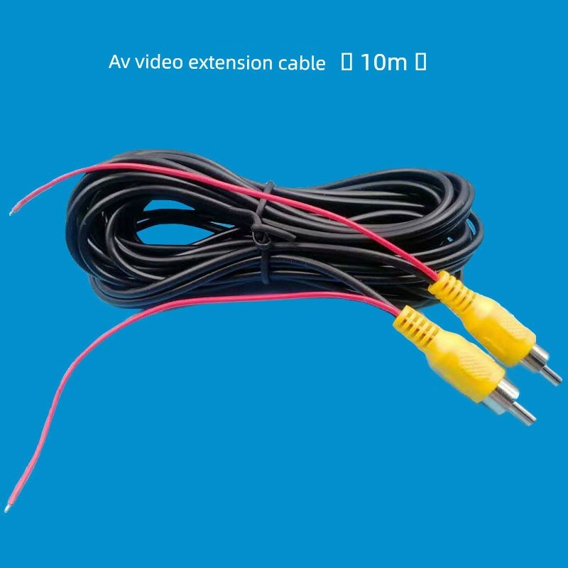 Кабель-удлинитель AV 10 м с разъемом RCA для систем заднего обзора и навигации автомобиля, кабель передачи видео