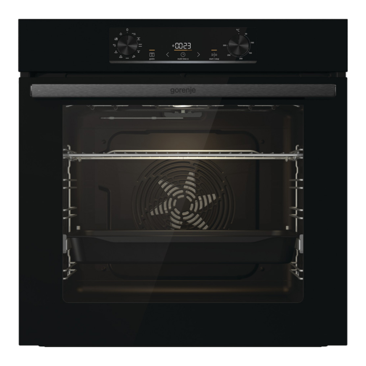 Встраиваемый электрический духовой шкаф Gorenje BO6735E05B, 77 л, 2500 Вт, 11 режимов, черный