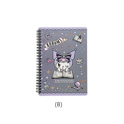 Блокнот MINISO Sanrio Kuromi на день рождения с милым дизайном Cinnamoroll и спиральным переплетом. Блокнот с пружинным