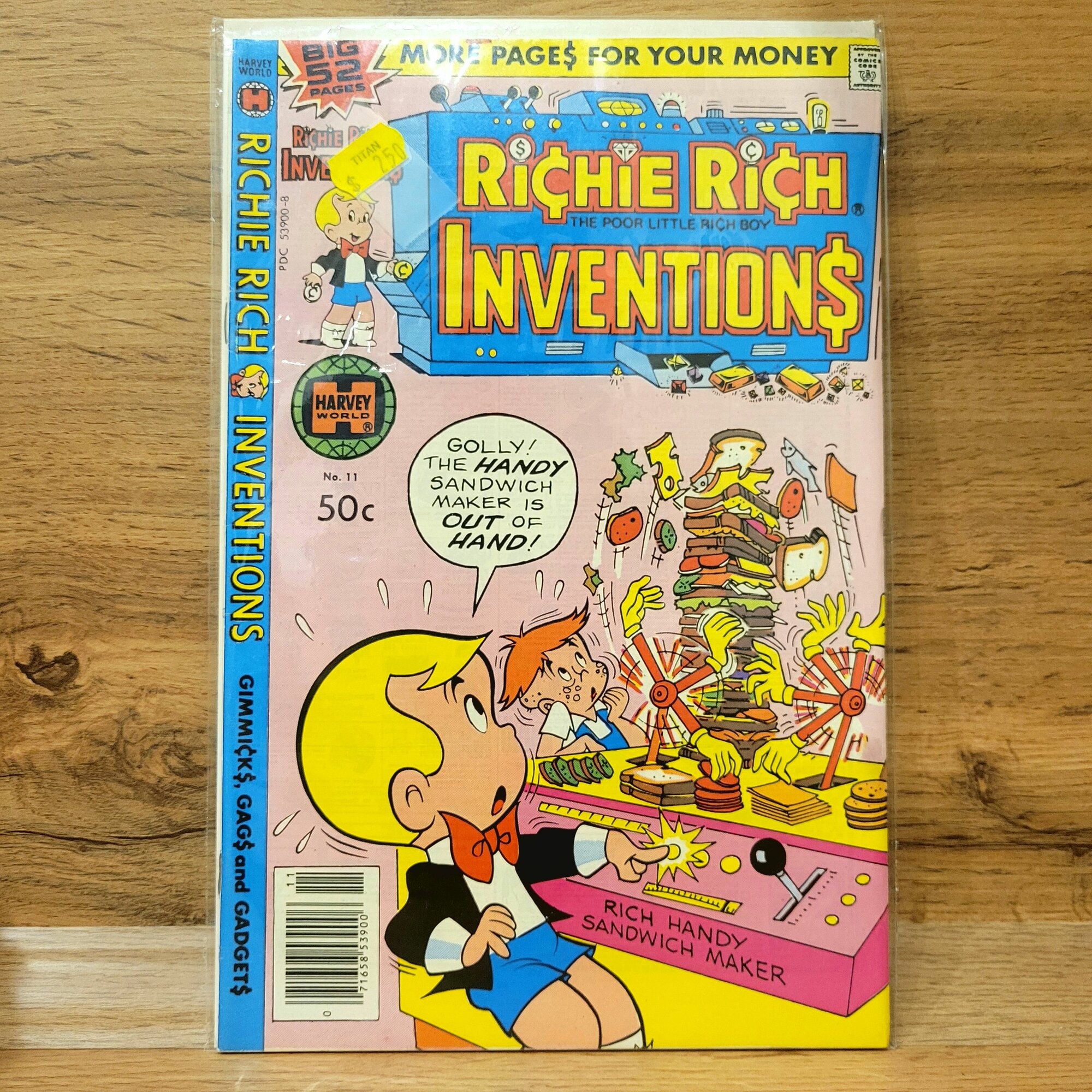 Раритетный Комикс Richie Rich Inventions #11. 1975 Год. Комикс (сингл) на английском языке