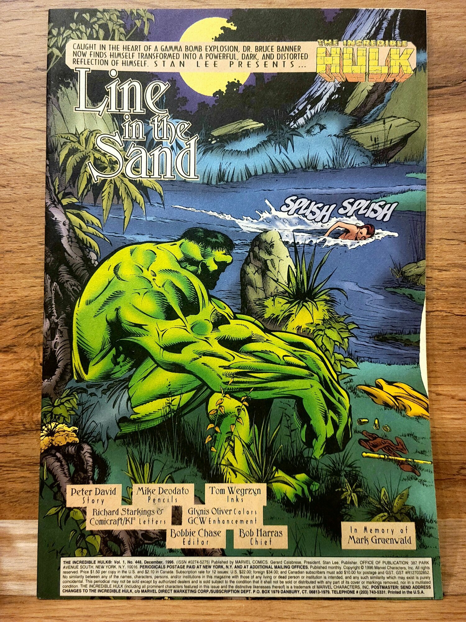Ретро Комикс Hulk Line in The Sand #. 1997 Год. Оригинал!