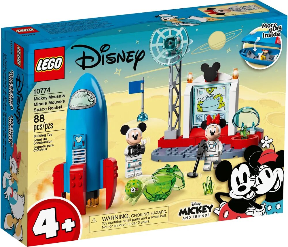 Лего Disney серия, LEGO 10774 Космическая ракета Микки и Минни, lego конструктор для мальчика, лего для девочек