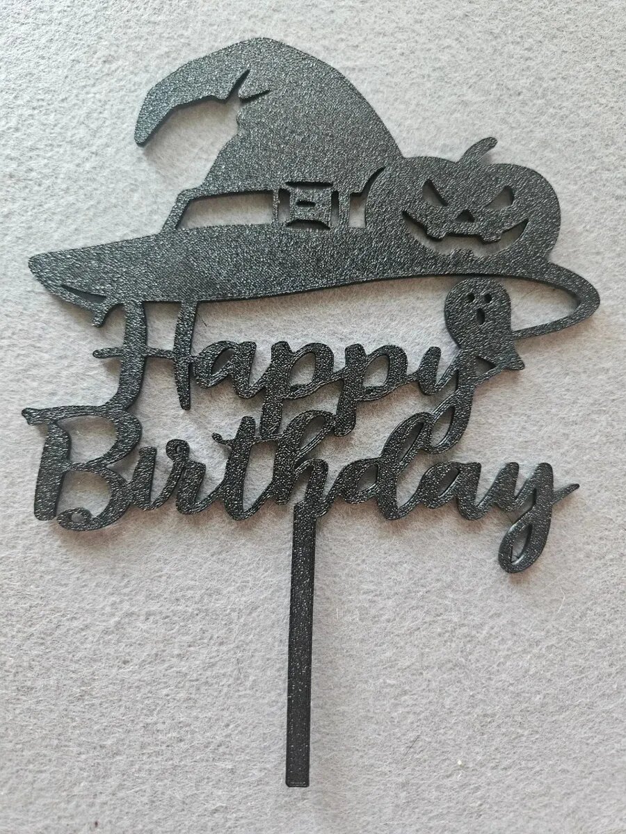 Топпер для торта Ведьмочка happy birthday