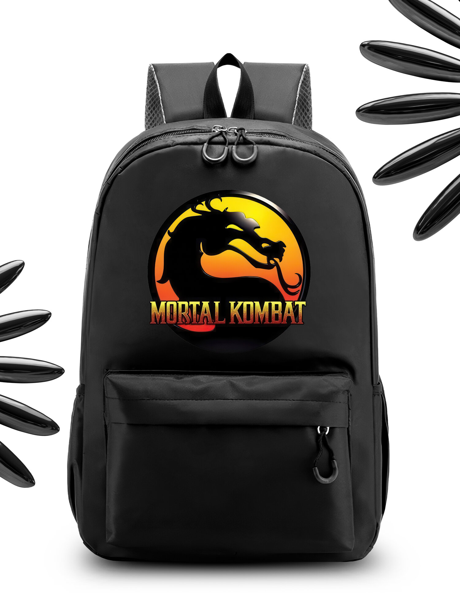 Рюкзак школьный Смертельная битва (MORTAL KOMBAT) черный №2