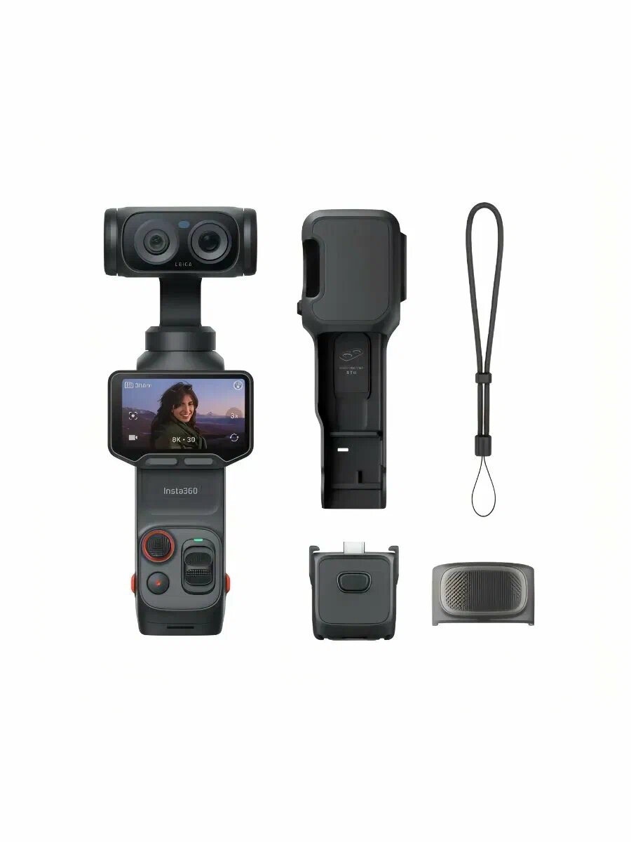 Экшн-камера Insta360 Luna Ultra black, разрешение 7680×4320, 30 кадр./сек.