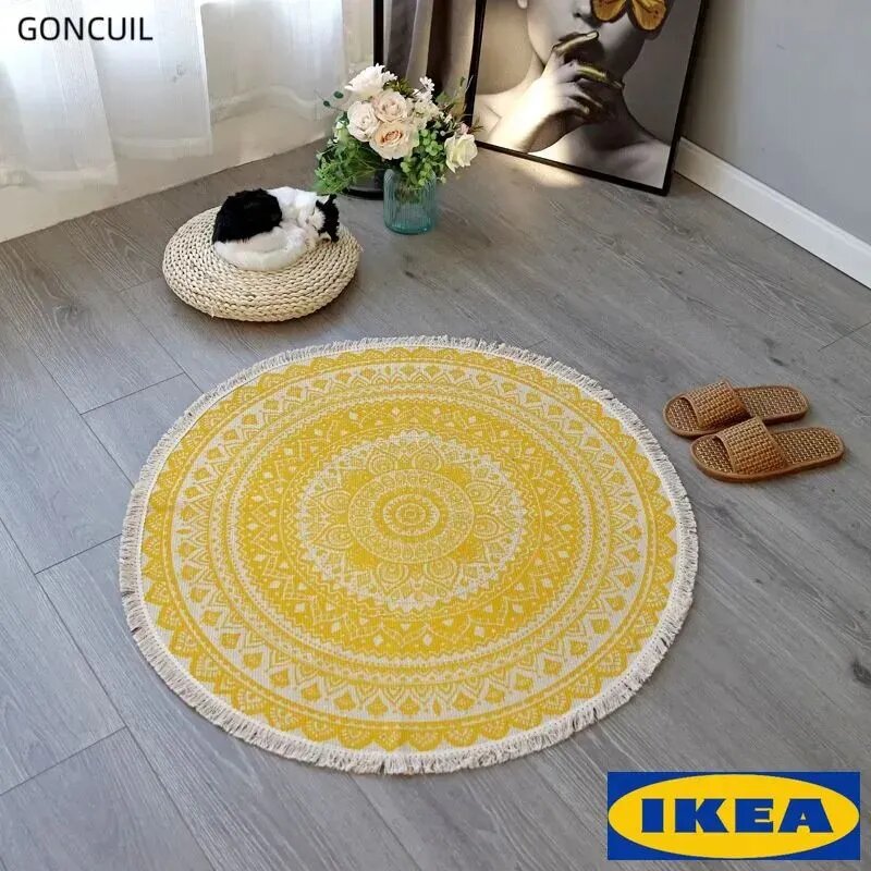 Ковер 150x150 см 5 мм желтый