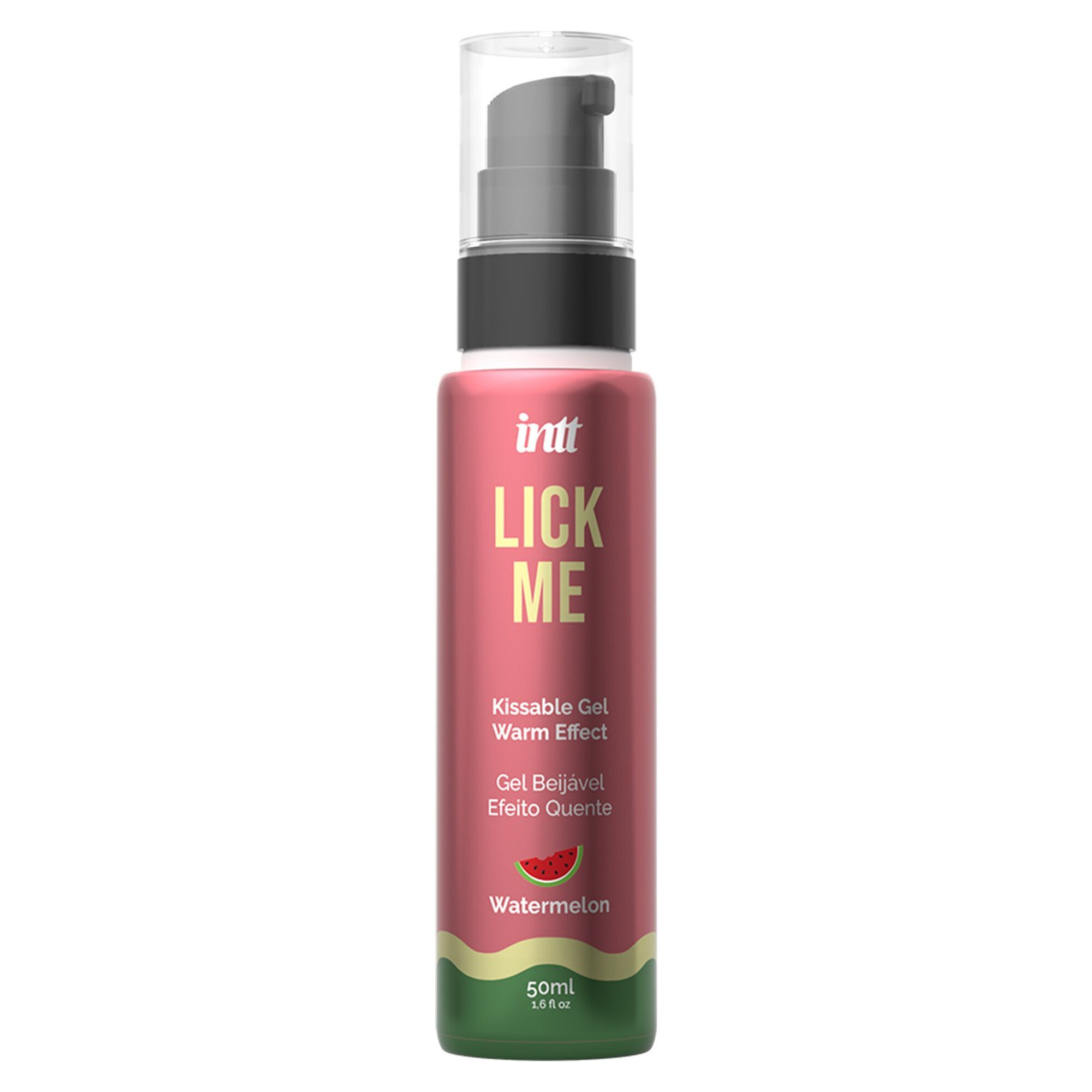 Массажный гель с согревающим эффектом и ароматом арбуза Intt Lick Me Watermelon, 50 мл