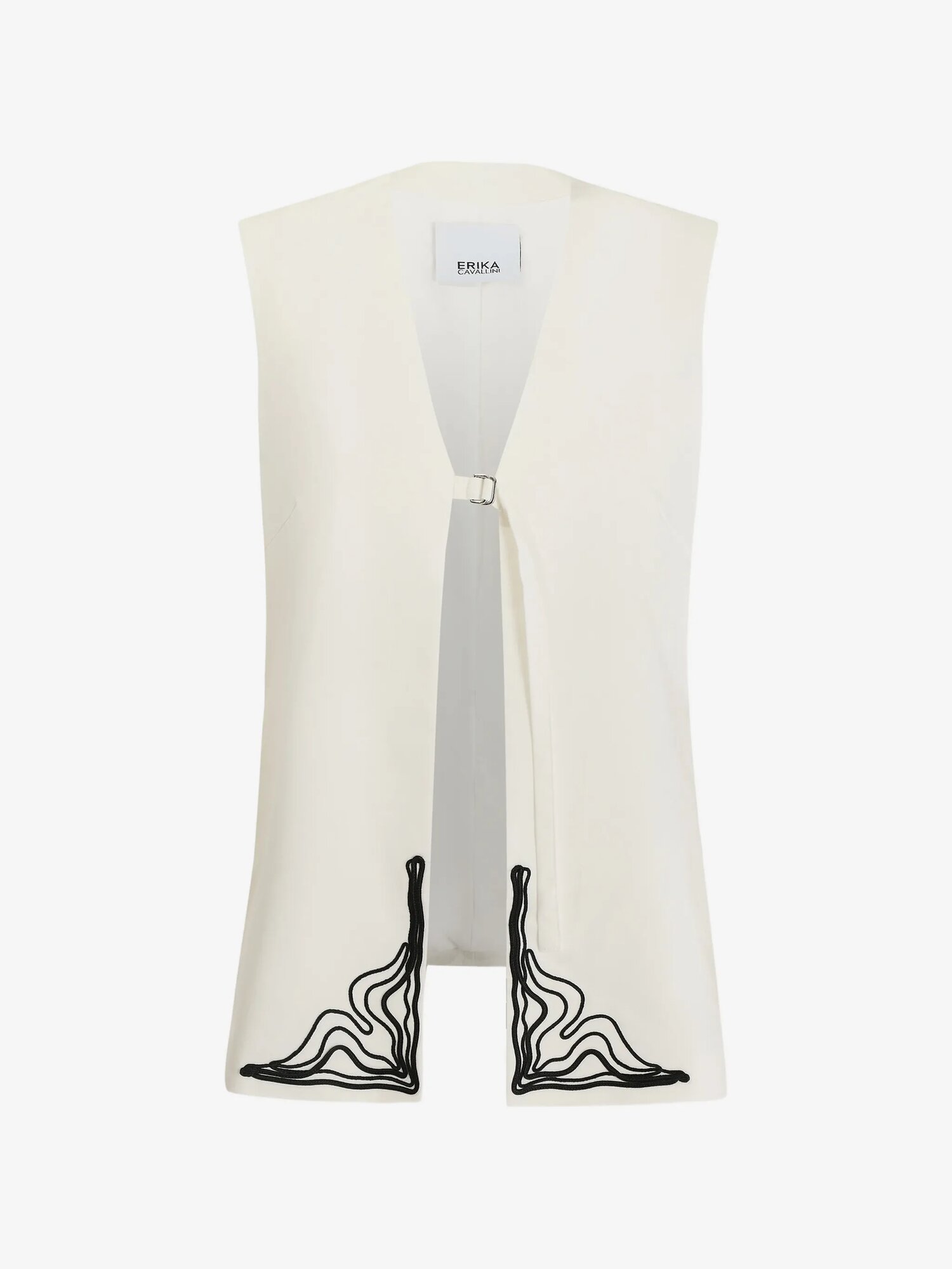 Жилет Embroidered buckle-fastening waistcoat