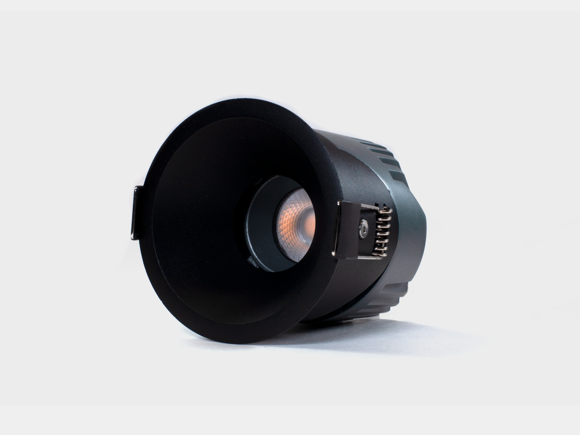 RC-D84-12-BL-NW65, светильник встраиваемый, 12Вт, черный, IP65, 55 гр, 4000К, D84, поворотный