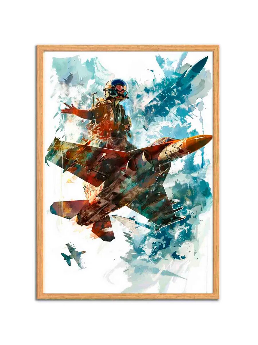 Соловей-птица-пилот 3, Плакат 30x42см