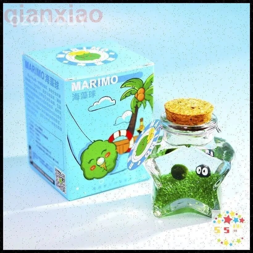 Мох маримо живой зеленый шар для аквариума