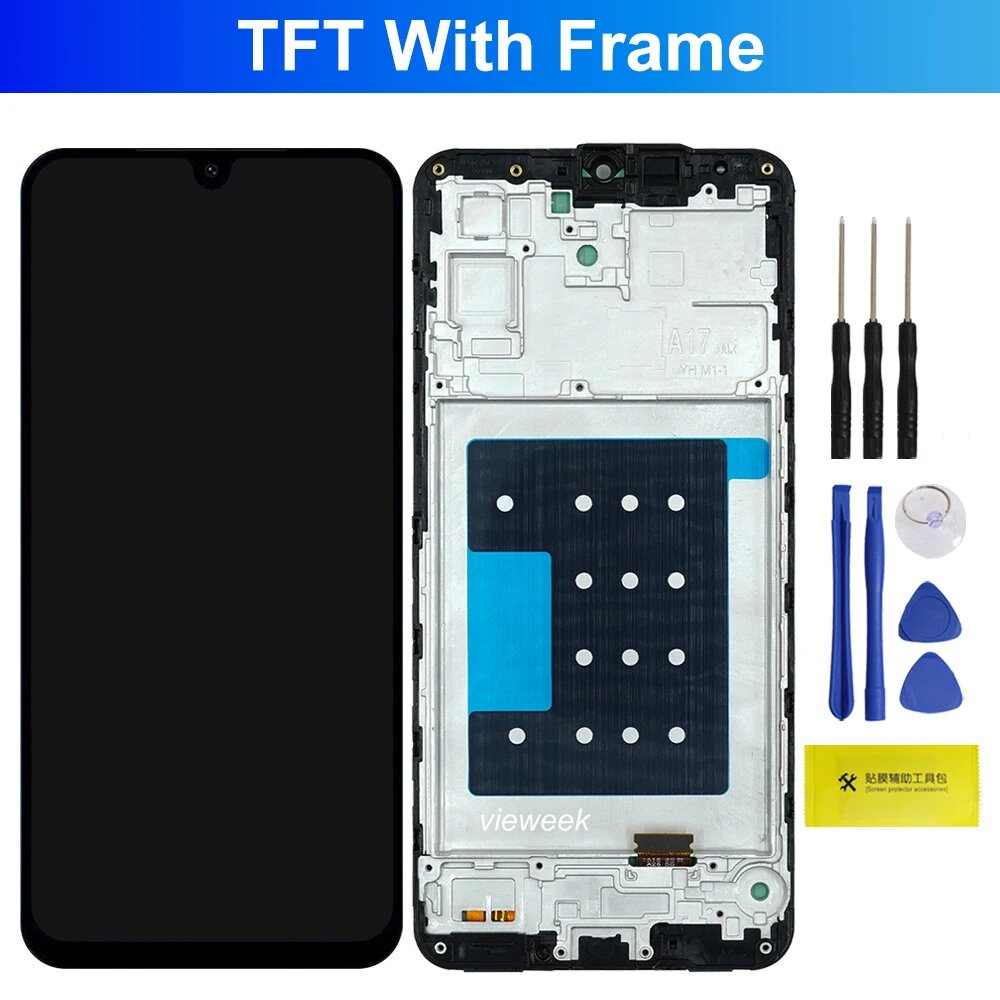 Запчасти для экрана Samsung Galaxy A17 A176B A176B/DS, ЖК-дисплей, дигитайзер LCD With Frame