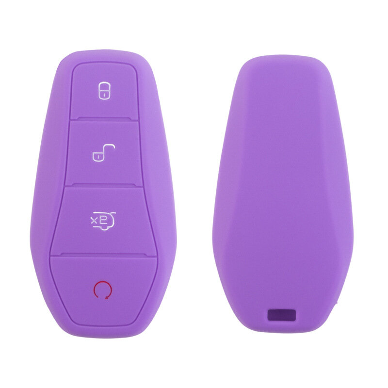 Силиконовый чехол для автомобиля BYD Song Pro DM-i, Yuan Plus, Dolphin, Destroyer 05, Han EV, e2 - Фиолетовый