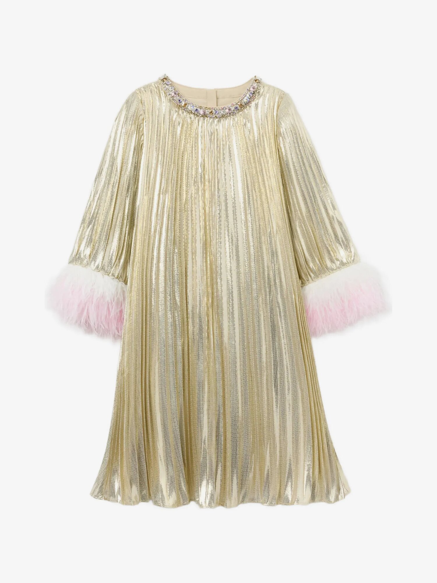 Платье Embellished pleated dress
