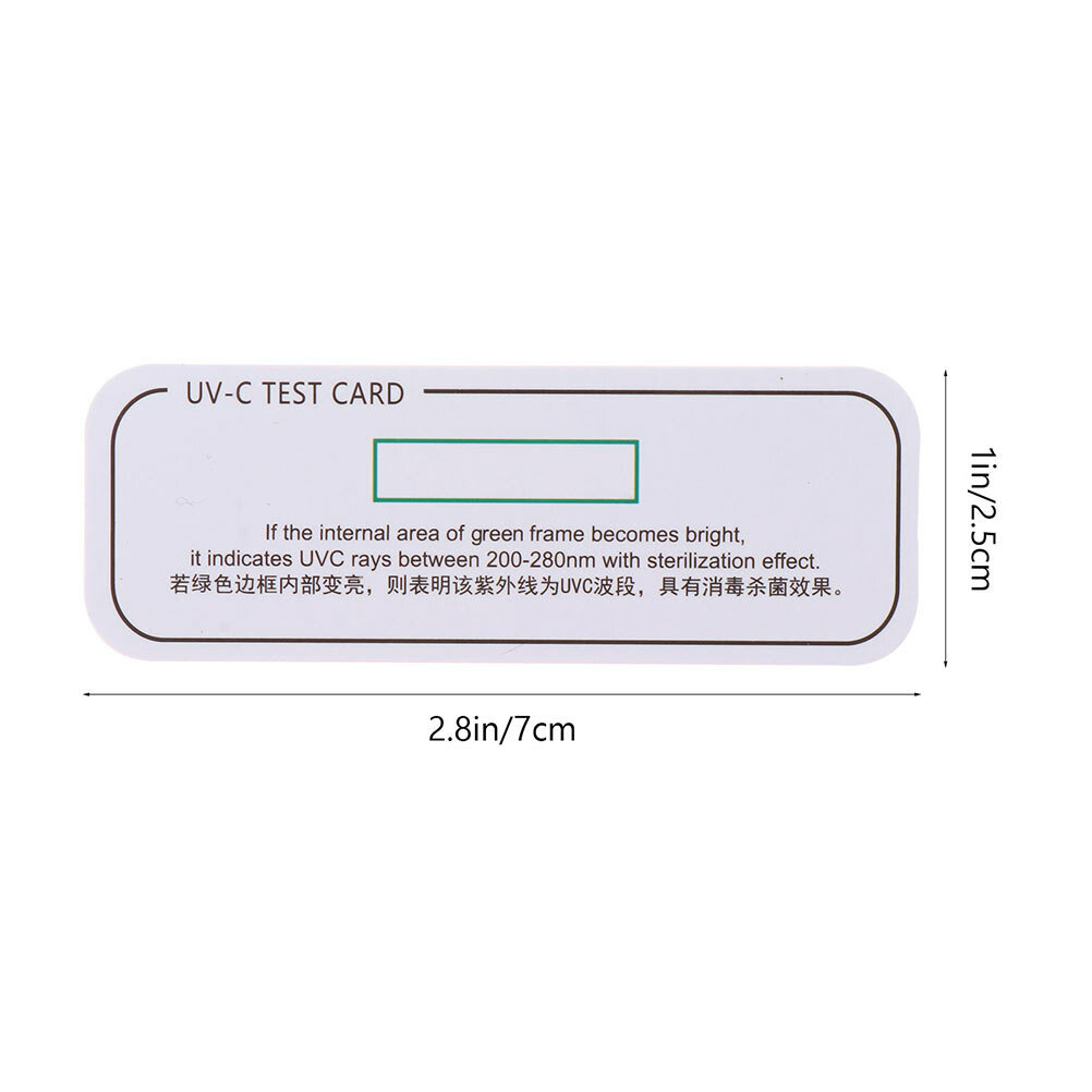 10 Шт УФ Тестовые Полоски Для Стерилизатора Телефона Карты Теста UVC 7X2 5X0 1Cm