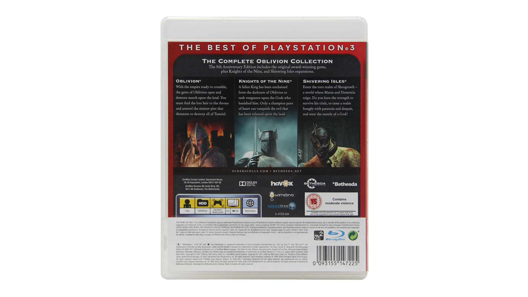 The Elder Scrolls IV Oblivion 5th Anniversary Edition (PS3, PL/ES) — фото 1