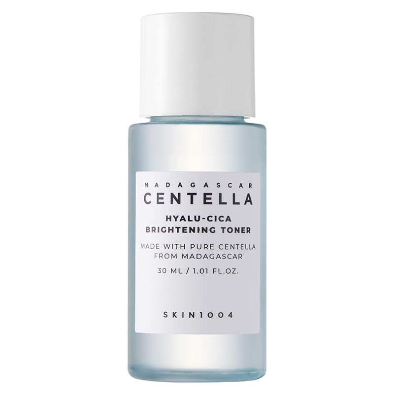 Тоник для ухода за кожей Skin1004 Madagascar Centella Hyalu-Cica Brightening Toner Travel без отдушки, осветляющий тоник 30 мл