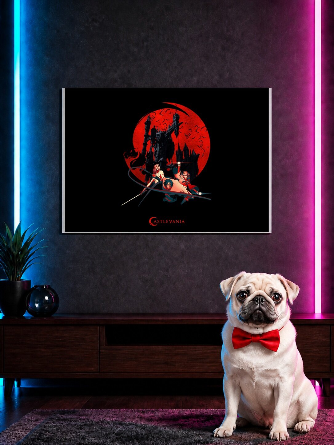 Плакат Castlevania Темное фэнтези — глубокая игровая атмо A3