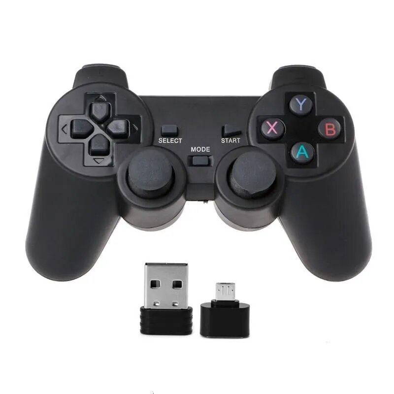 Беспроводной геймпад с Micro-USB OTG-адаптером, Черный