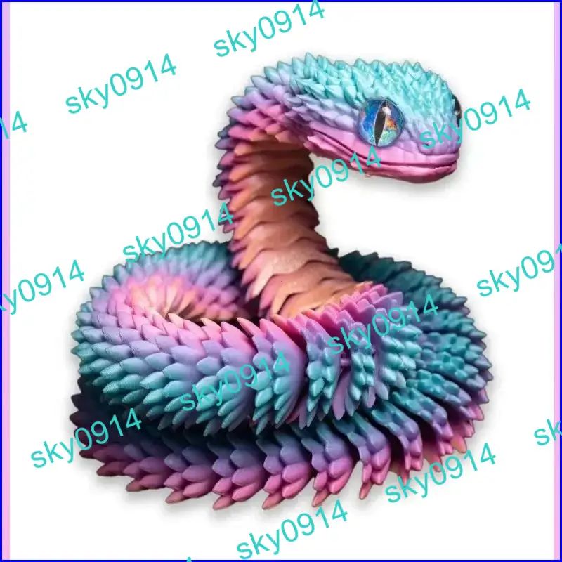 3D фигурка змея из хрусталя, полноцветная скульптура для праздничных подарков и декора интерьера