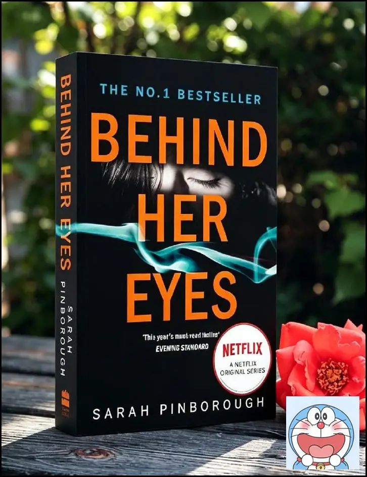 Книга Behind Her Eyes Сэра Пинбороу, психологический триллер на английском языке, мягкая обложка, формат 145*205