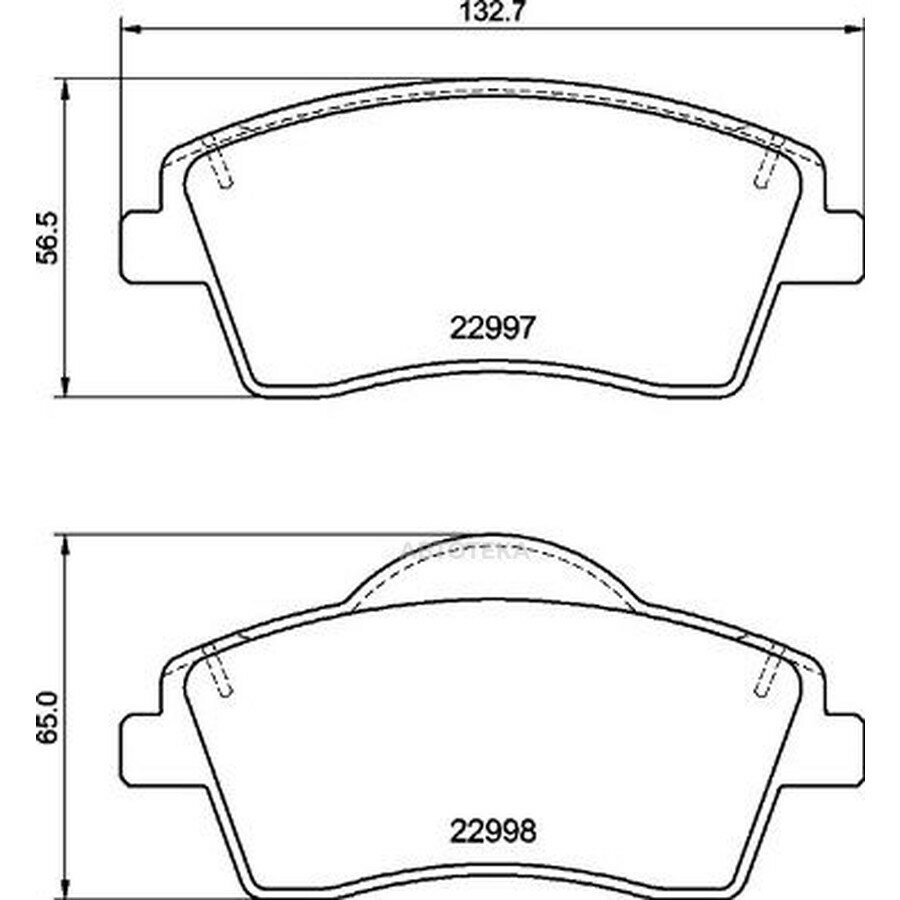 Колодки тормозные GEELY PREFACE 20-/VOLVO XC40 17- передние BREMBO P86033