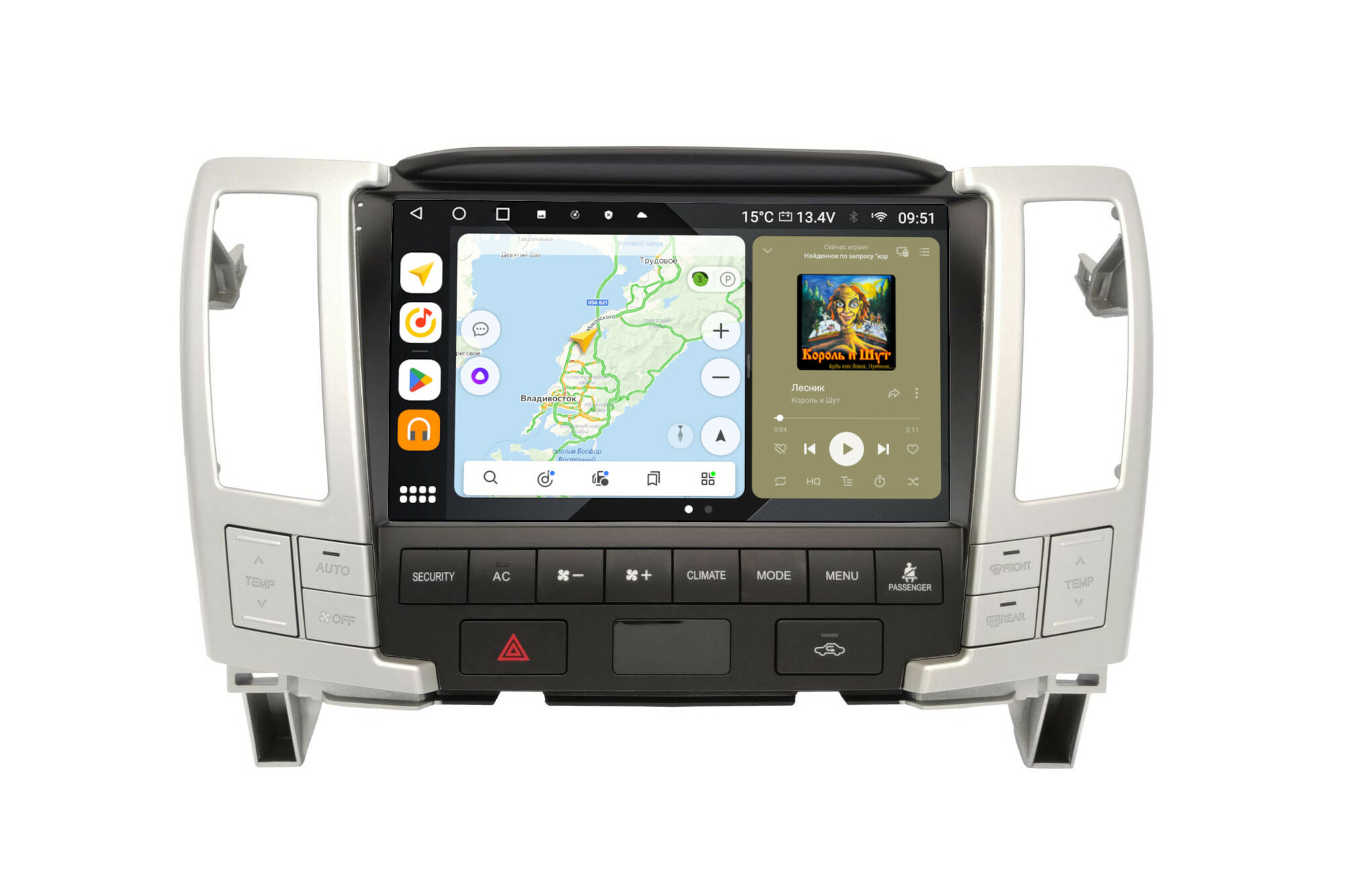 Магнитола Toyota Harrier / Lexus RX 2003 - 2012 / 2003 - 2009 9 дюймов, 4/64GB, 8 ядер, DSP, 4G, Android 10 / Wide Media