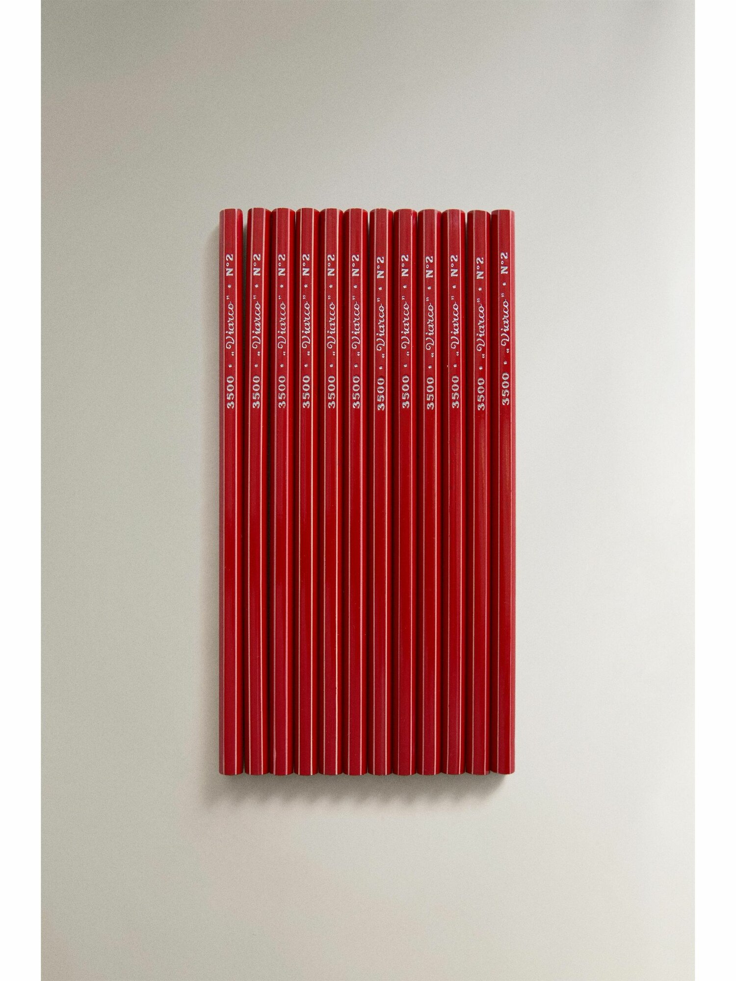 Блокнот Набор деревянных карандашей Zara PACK OF VIARCO VINTAGE WOODEN PENCILS, красный