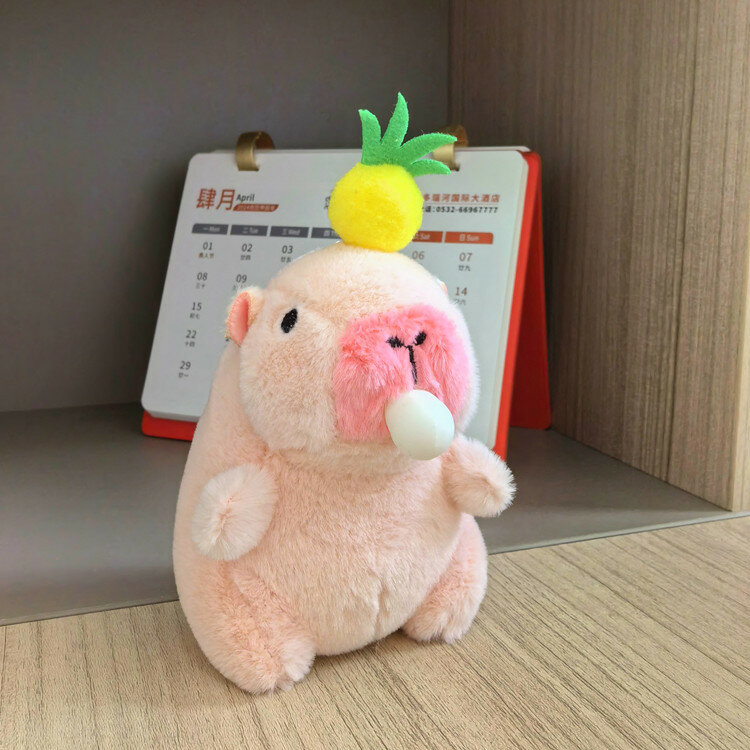 Кукла капибара телесного цвета подходит для игр