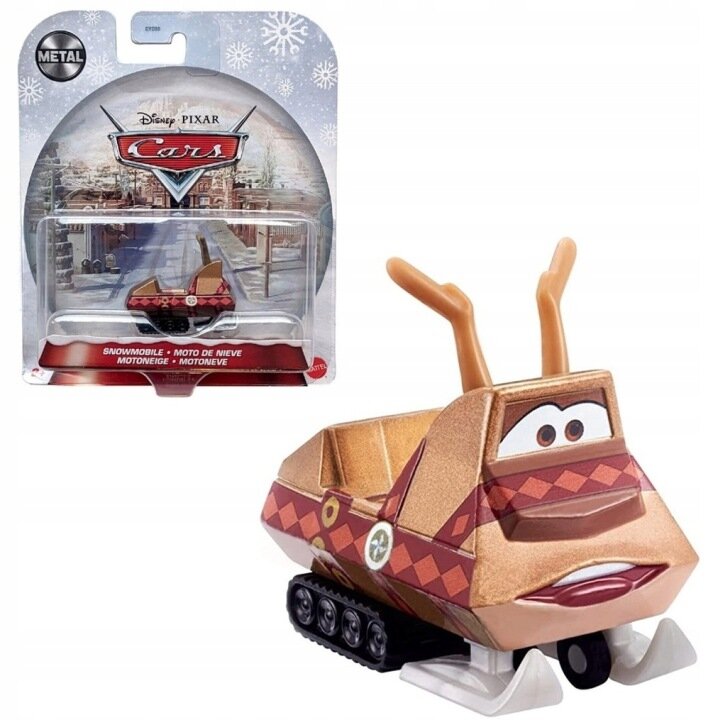 Игрушечный транспорт Mattel Disney Pixar Cars - Рождественский подарок от Mattel: снежный снегоход по мотивам мультфильма "Тачки" - Тачки GYD63
