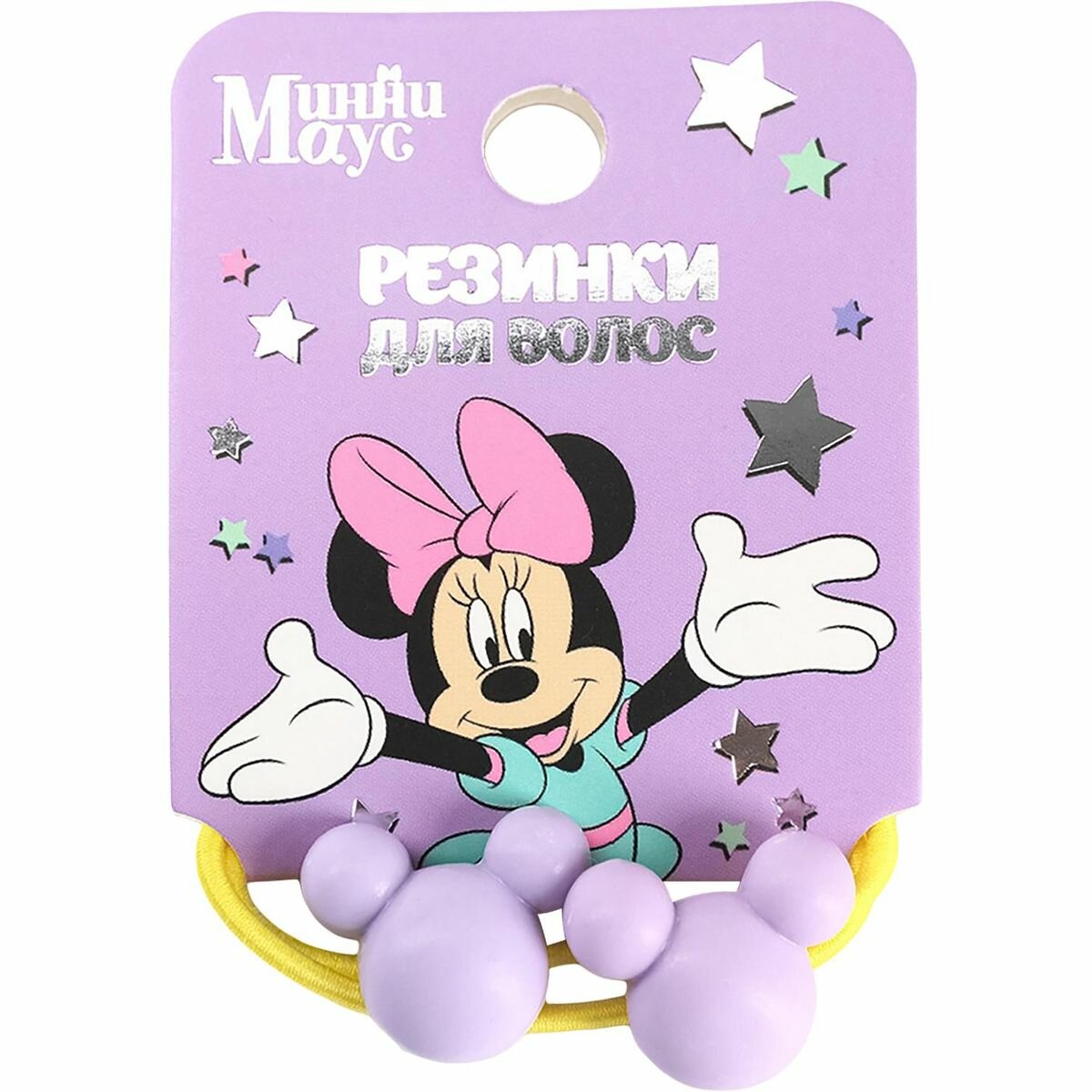 Резинка для волос Disney Минни Маус (2шт. в упаковке) (2263181), 50 уп.