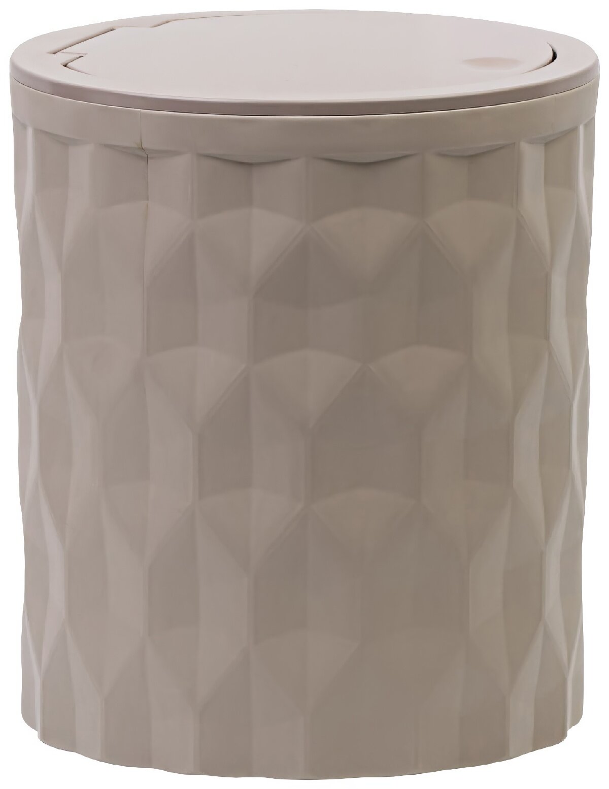 Контейнер для мусора Fixsen Diamond Beige FX-462-6 5 л пластик цвет бежевый