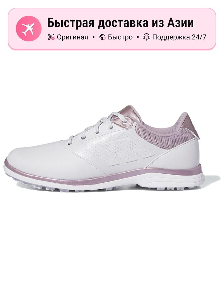 Кроссовки для гольфа женские Adidas Alphaflex 24 Traxion Golf Dash Grey Preloved Fig Silver Metallic 36 2/3 EU