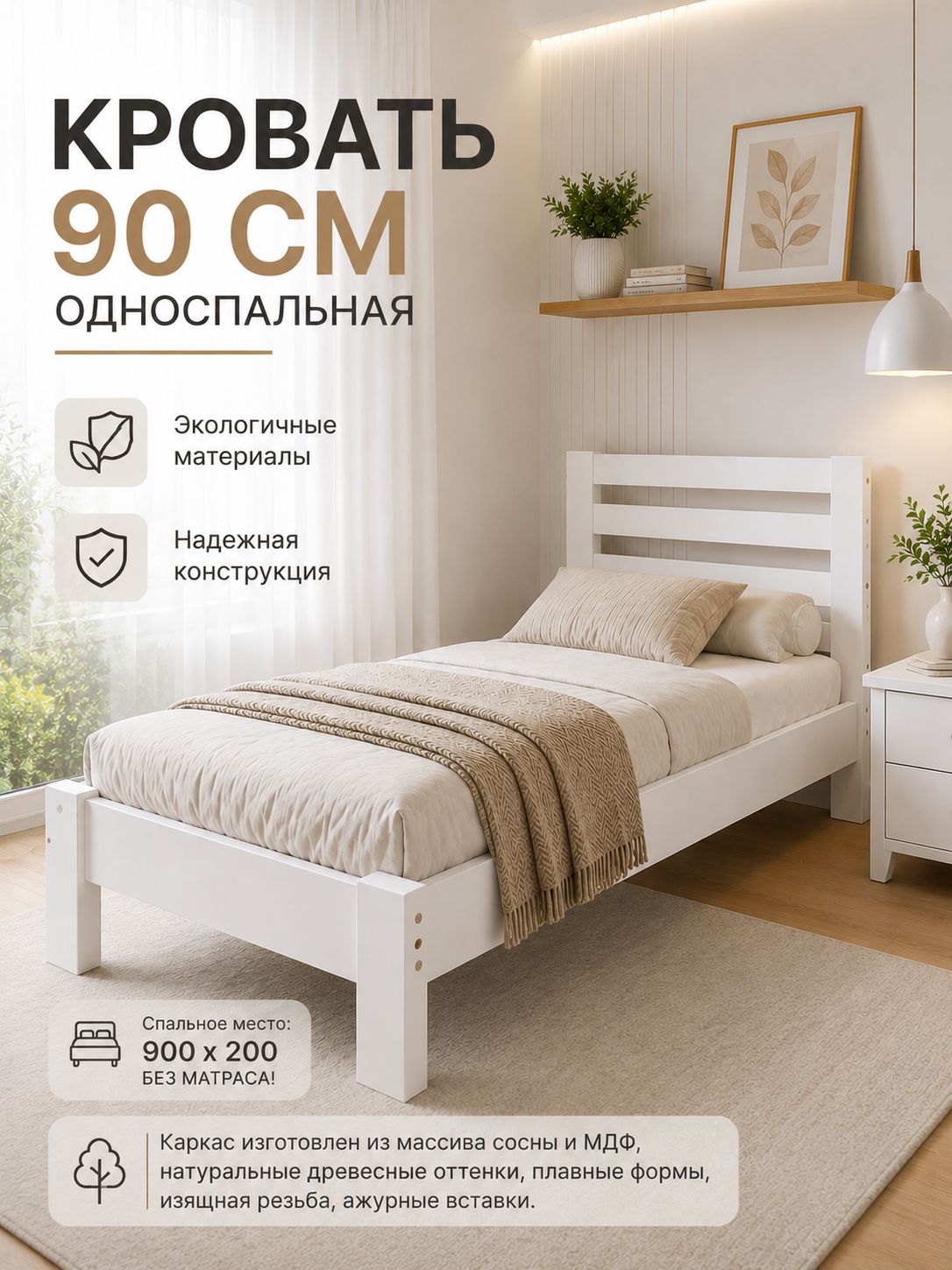 Кровать вероника односпальная