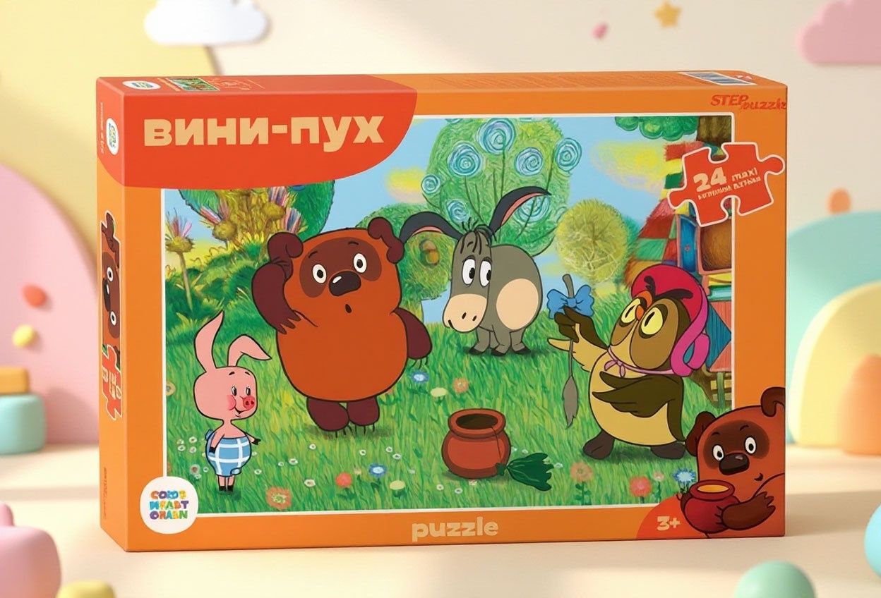 Пазл Step puzzle "Винни Пух", 24 элемента, крупные, от 3 лет